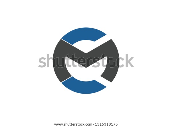 Letter Mccm Circle Logo Design Vector Stock Vector (Royalty Free ...