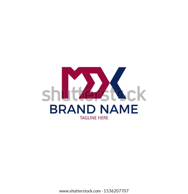 Letter Mdk Logo Design Symbol Letter: vector de stock (libre de ...