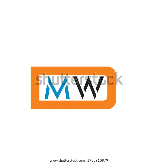Letter Mdw Mw Logo Icon Vector Stock Vector (Royalty Free) 1955910979 ...