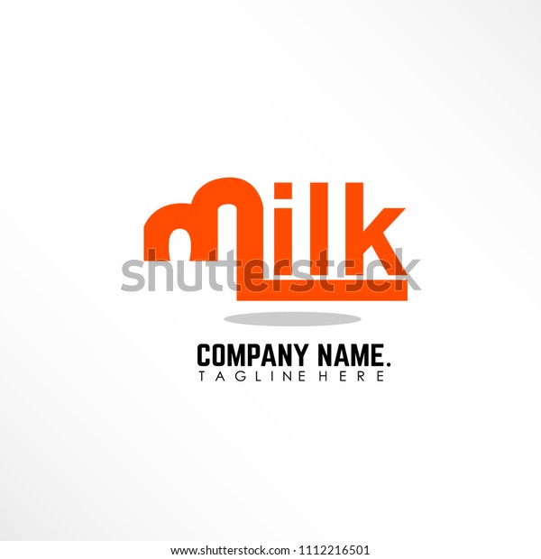 Letter Milk Linked Logo Design Initial Stock Vector (Royalty Free ...