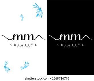 Letter Mmm Handwriting Logo Template Vector Stock Vector (Royalty Free ...