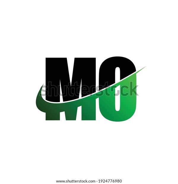 Letter Mo Simple Logo Design Vector Stock Vector (Royalty Free ...