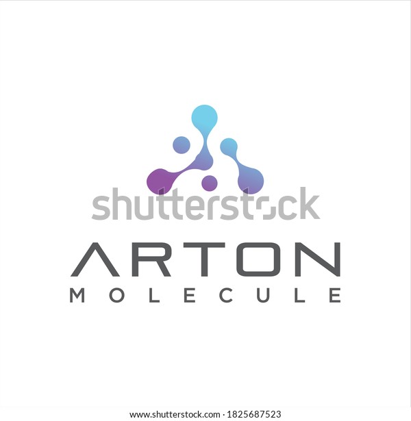 Letter Molecule Logo Vector Stock Alphabet Stock Vector (Royalty Free ...