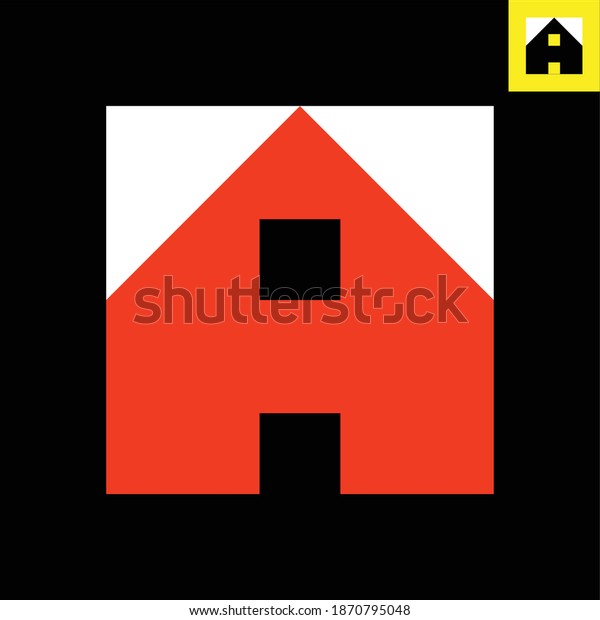 Letter Monogram Logo Design Bauhaus Art Stock Vector (Royalty Free ...