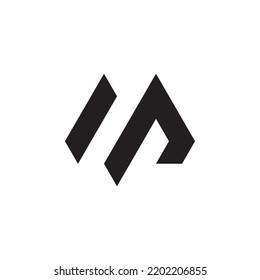 Letter Mp Logo Characteristic Logo Minimal Stock Vector (Royalty Free ...