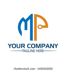 Letter Mp Stock Logo Mp Initial Stock Vector (Royalty Free) 1450332050 ...