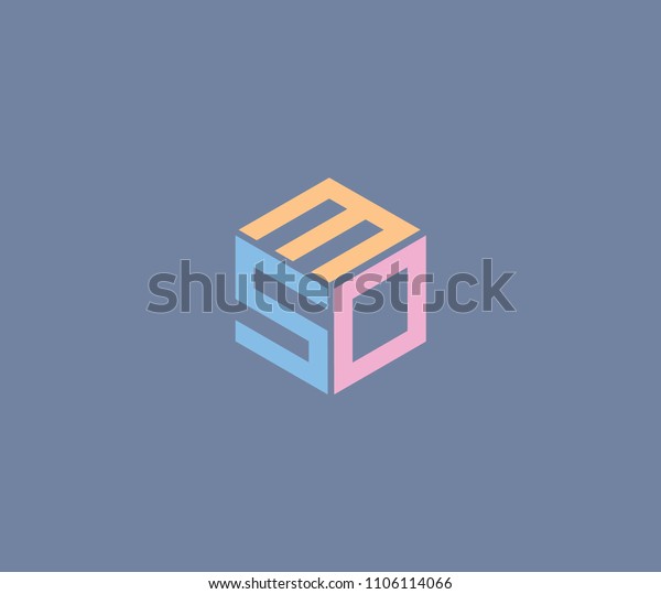 Letter Mso Logo Template Stock Vector (Royalty Free) 1106114066 ...
