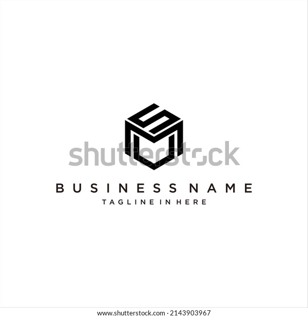 Letter Msv Logogeometric Smv Vector Logotype Stock Vector (Royalty Free ...