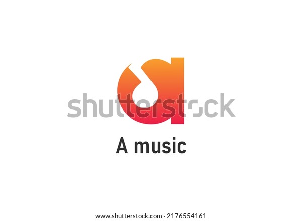 Letter Music Logo Icon Design Template Stock Vector (Royalty Free ...