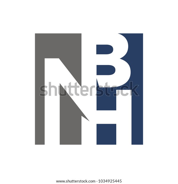 Letter N B H Vector Logo Stock Vector (Royalty Free) 1034925445 ...