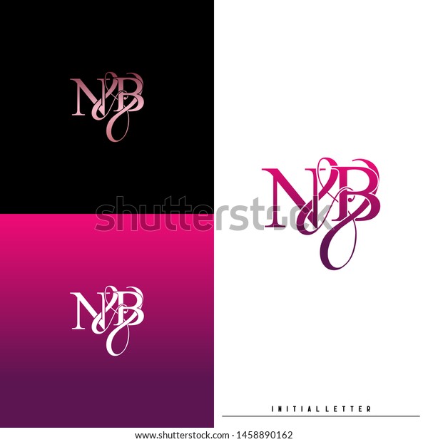 Letter N B Nb Logo Initial Stock Vector (Royalty Free) 1458890162 ...
