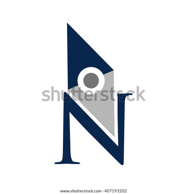 Letter N Compass Symbol Logo Vector Stock Vector (Royalty Free ...