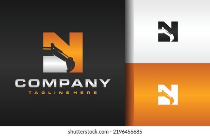 10,232 Letter n construction logo Images, Stock Photos & Vectors ...