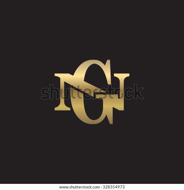 Letter N G Monogram Golden Logo Stock Vector (Royalty Free) 328354973 ...