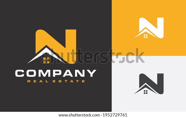 Letter N House Logo Stock Vector (Royalty Free) 1952729761 | Shutterstock