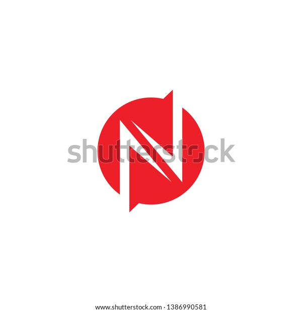 Letter N Icon Logo Design Template Stock Vector (Royalty Free ...