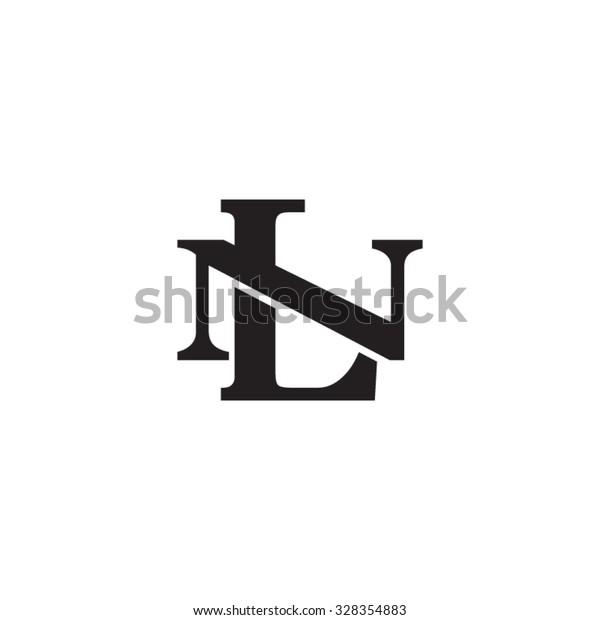 Letter N L Monogram Logo Stock Vector (Royalty Free) 328354883 ...