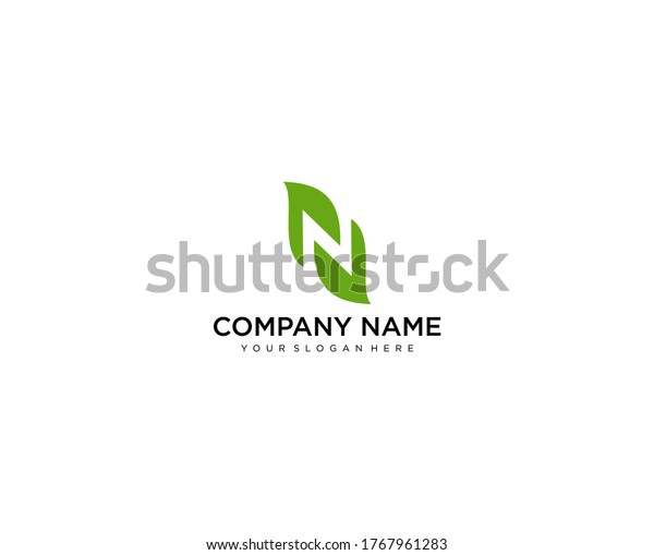 Letter N Line Logo Design Linear Stock Vector (Royalty Free) 1767961283