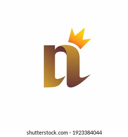 Letter N Logo Crown Concept Stock Vector (Royalty Free) 1923384044 ...