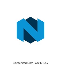 Impossible Figures Letter N Vector Logo Stock Vector (Royalty Free ...