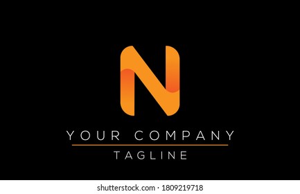 Orange Letter N Logo Image: เวกเตอร์สต็อก (ปลอดค่าลิขสิทธิ์) 1910348674 ...