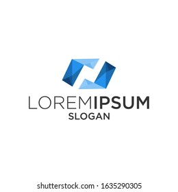 Impossible Figures Letter N Vector Logo Stock Vector (Royalty Free ...