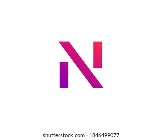 Letter N Book Cover Pages Logo Stock Vector (Royalty Free) 1355228393 ...