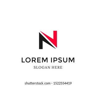 Letter N Logo Simple Design Vector Stock Vector (Royalty Free ...