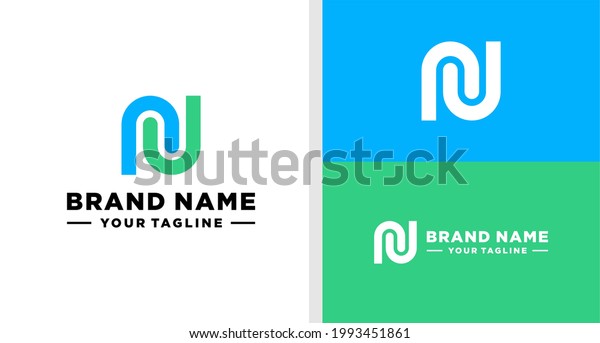 Letter N Logo Simple Editable Stock Vector (Royalty Free) 1993451861 ...