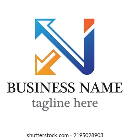Letter N Logo Vector Icon Design Stock Vector (Royalty Free) 2195028903 ...