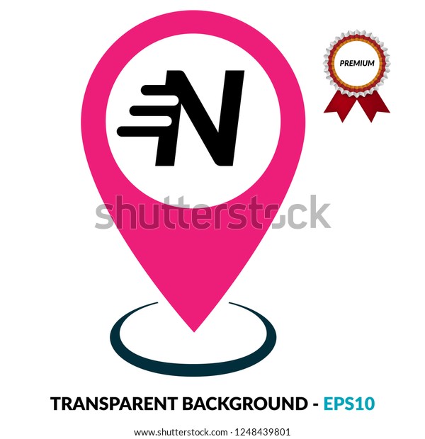 Letter N Map Pin Logo Concept Stock Vector (Royalty Free) 1248439801 ...