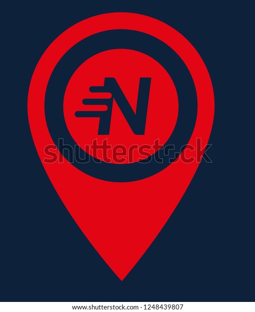 Letter N Map Pin Logo Concept Stock Vector (Royalty Free) 1248439807 ...