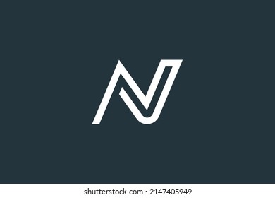 Letter N Minimal Logo Design Vector Stock Vector (Royalty Free ...