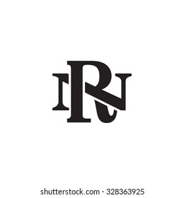 Letter N R Monogram Logo Stock Vector (Royalty Free) 328363925 ...