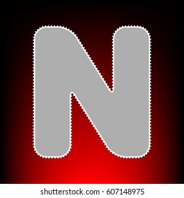 Letter N Sign Design Template Element Stock Vector (Royalty Free ...