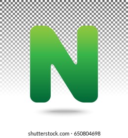 Letter N Sign Design Template Element Stock Vector (Royalty Free ...
