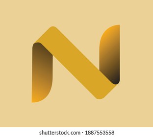 Letter N Type Logo Design Using Stock Vector (Royalty Free) 1887553558 ...