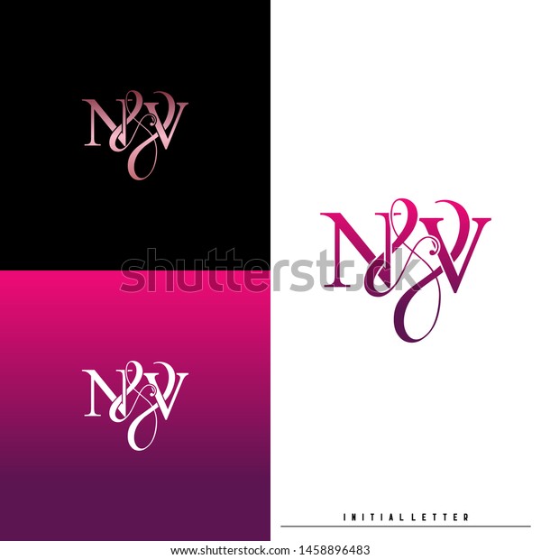 Letter N V Nv Logo Initial Stock Vector (Royalty Free) 1458896483 ...