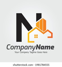 10,232 Letter n construction logo Images, Stock Photos & Vectors ...