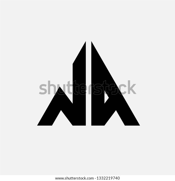 Letter Na Triangle Logo Stock Vector (Royalty Free) 1332219740 ...