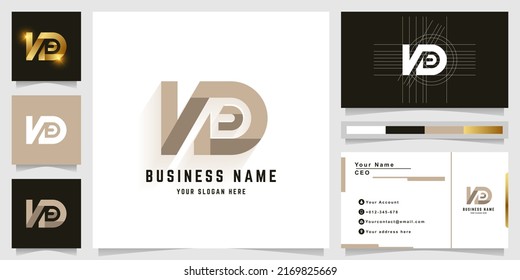 Letter Nd Vd Monogram Logo Business Stock Vector (Royalty Free ...
