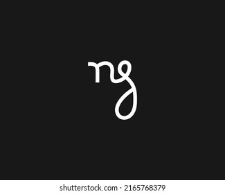 Letter Ng Logo Design Vector Template Stock Vector (Royalty Free ...