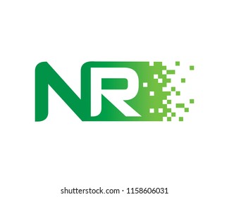 Letter Nr Logo Template Design Vector Stock Vector (Royalty Free ...