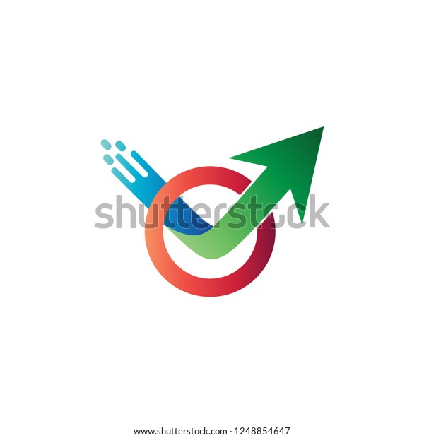 Letter O Arrow Logo Vector Stock Vector (Royalty Free) 1248854647 ...