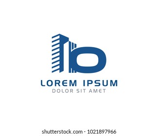 Letter O Building Logo Design Stock Vector (Royalty Free) 1021897966 ...