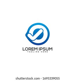 Letter O Check Mark Logo Icon Stock Vector (Royalty Free) 1695339055 ...