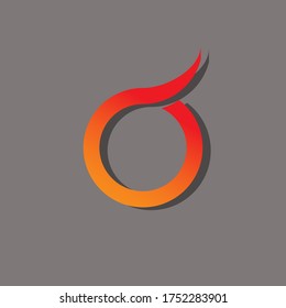 Letter O Fire Logo Vector Stock Vector (Royalty Free) 1752283901 ...