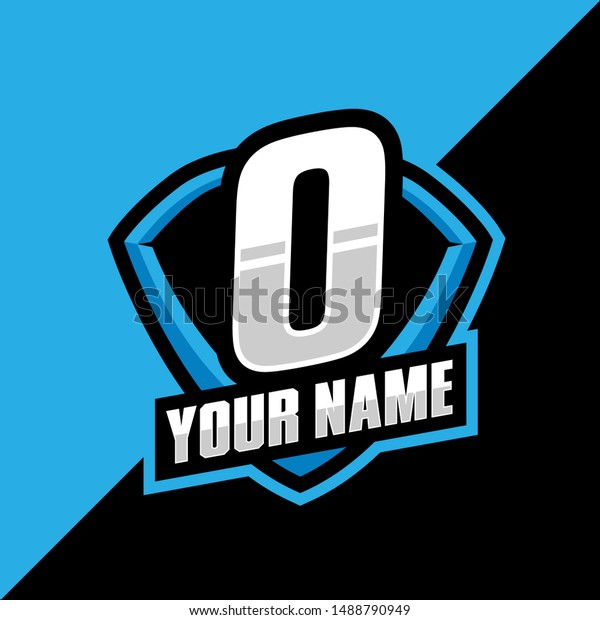 Letter O Gaming Logo Design Template 스톡 벡터(로열티 프리) 1488790949