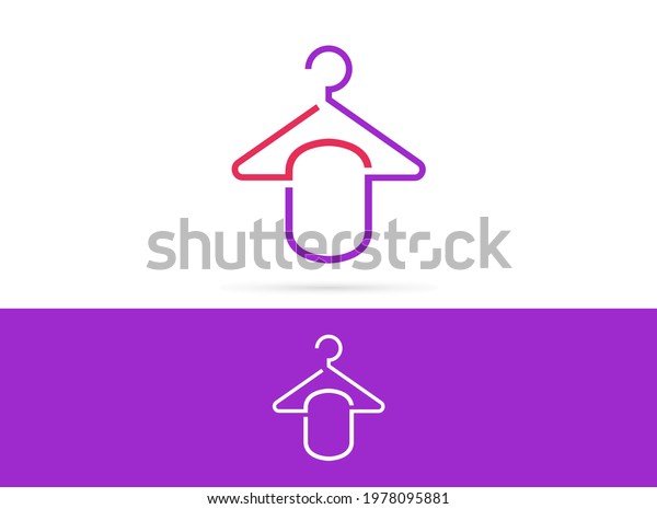 Letter O Hanger Logo Design Vector Stock Vector (Royalty Free ...