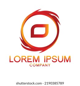 Letter O Line Logo Designcreative Minimal Stock Vector (Royalty Free ...